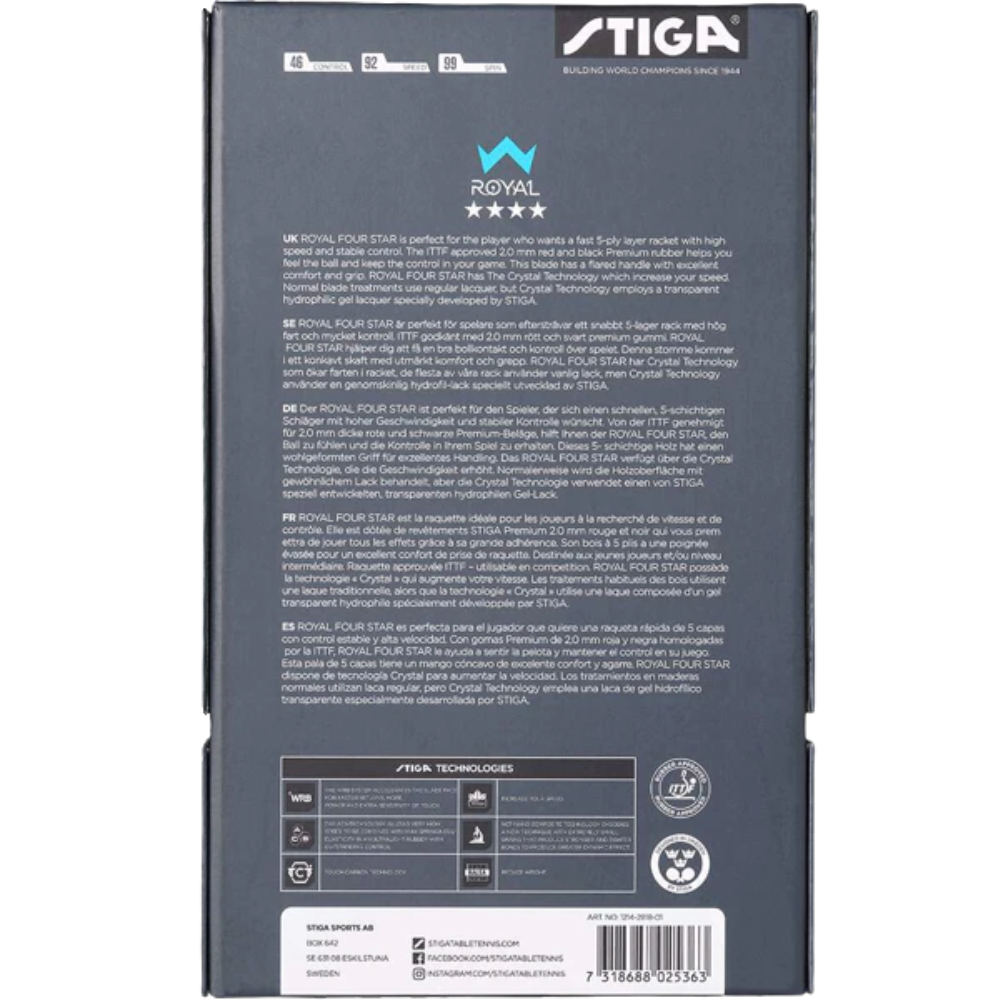 Stiga Royal Crystal **** – Cosco Store India